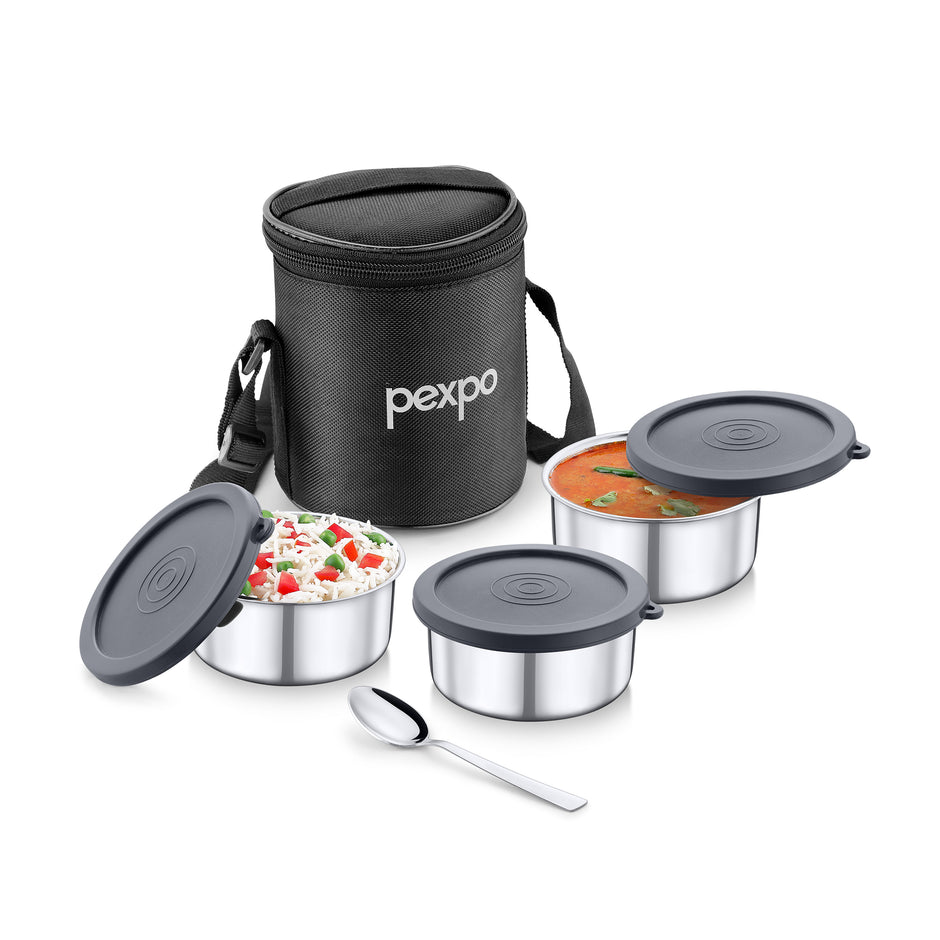 Office Tiffin Box - Buy Steel Lunch Box with Bag – pexpo