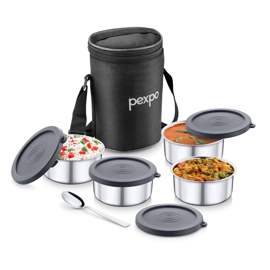Office Tiffin Box - Buy Steel Lunch Box with Bag – pexpo