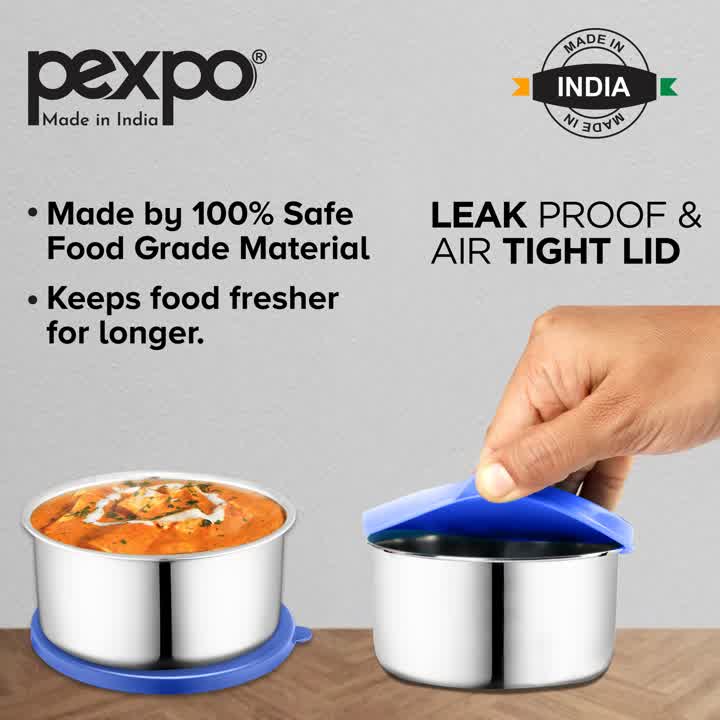 Office Tiffin Box - Buy Steel Lunch Box with Bag – pexpo